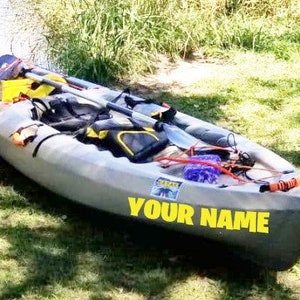 KAYAK DECAL, Custom Text Decal, Boat Decal, Custom Kayak Decal, Canoe ...
