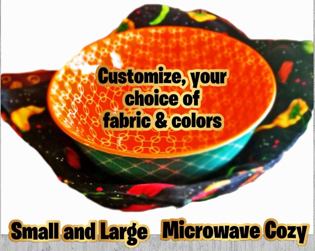 Reversible MICROWAVE SAFE Bowl & Plate Hot Plate/cozy-use for Hot/cold ...