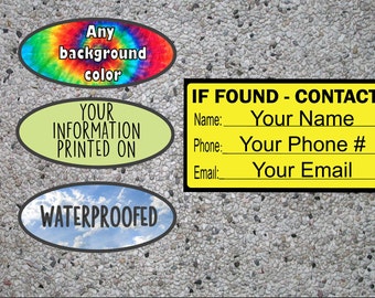 Lost-and-found QR Code Stickers Custom With Your Contact Details ...