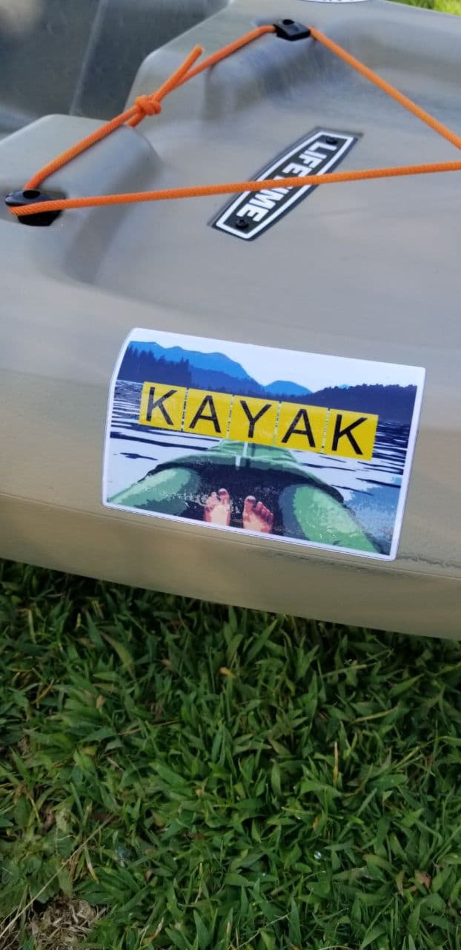 KAYAK DECAL, Custom Text Decal, Boat Decal, Custom Kayak Decal, Canoe ...
