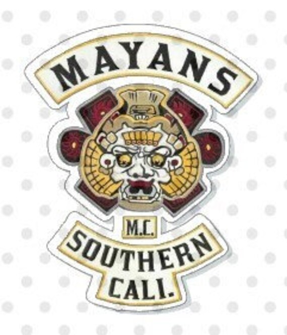 MAYANS MC PATCH Sticker Mayans Southern California Motorcycle - Etsy