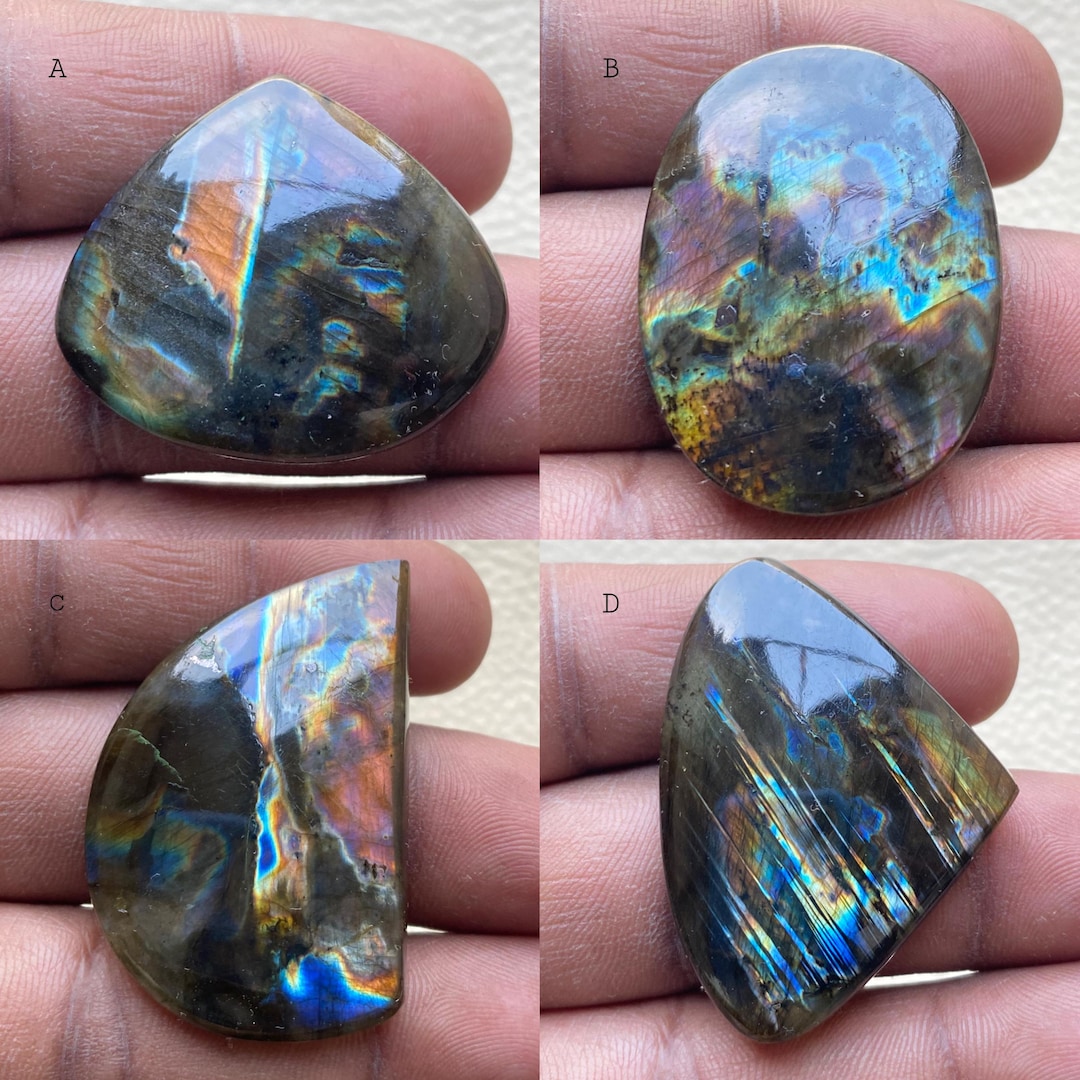 SPECTROLITE Hypersthene Meditation Palm Stone-genuine Healing Stone for ...