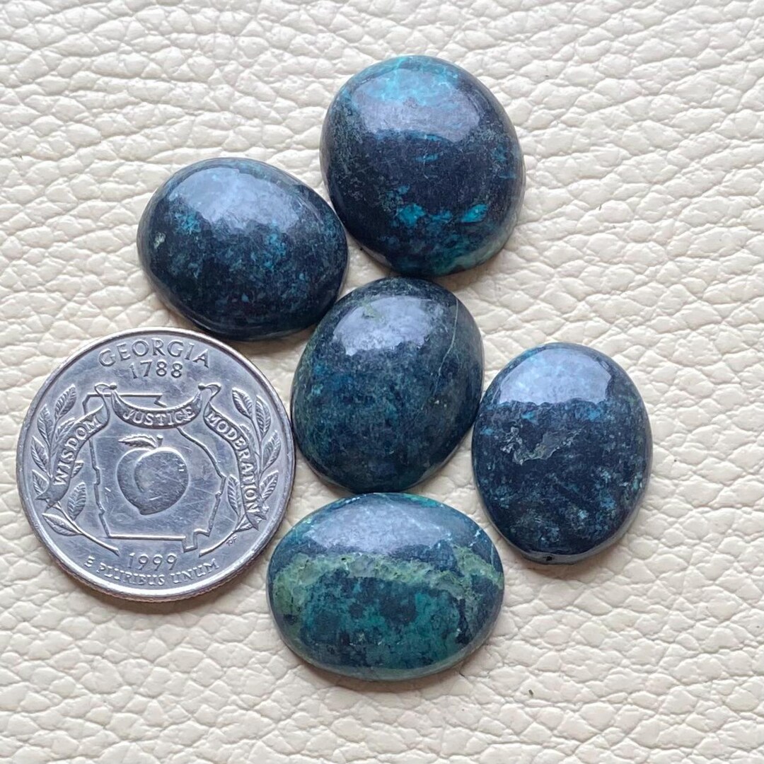 Black Tone Turquoise Necklace Stone Lot-natural Mountain Turquoise Cab ...