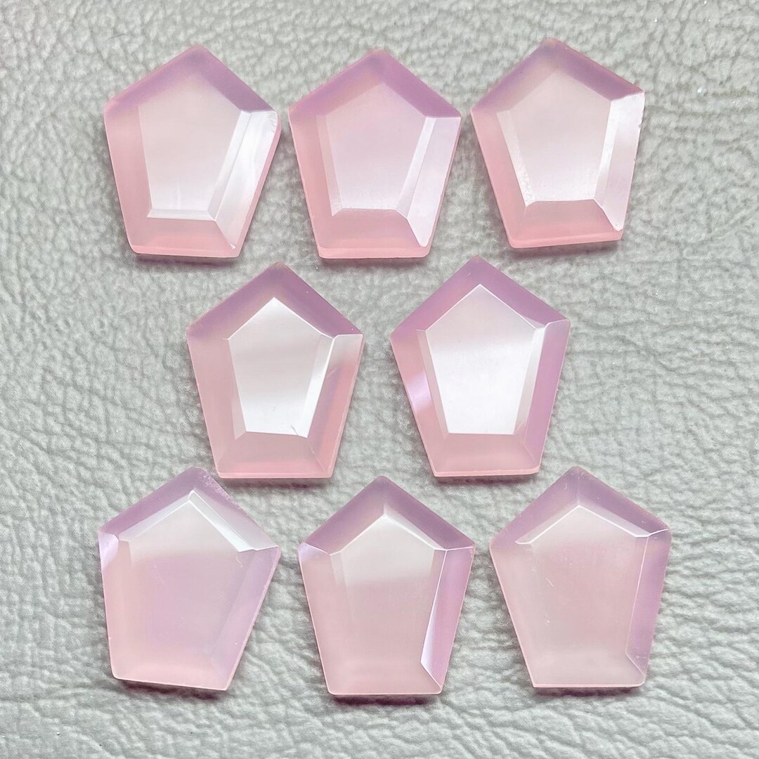 14X17 Mm Tie Tablet Cut-master Pink Chalcedony Loose Awesome Pink ...
