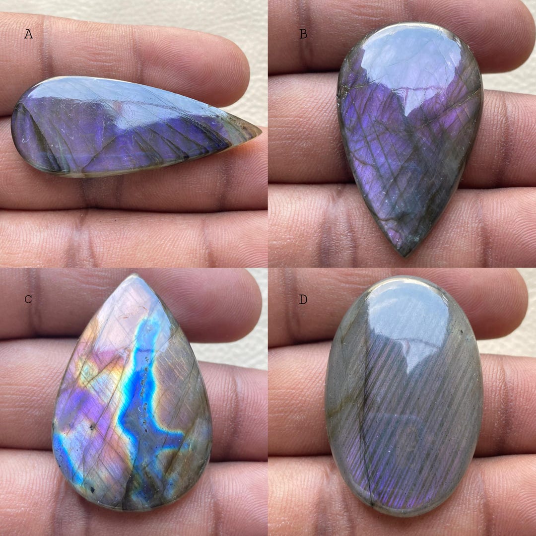 Very Unique Purple Spectrolite Cabochon Gems,aaa Rare Color Purple ...
