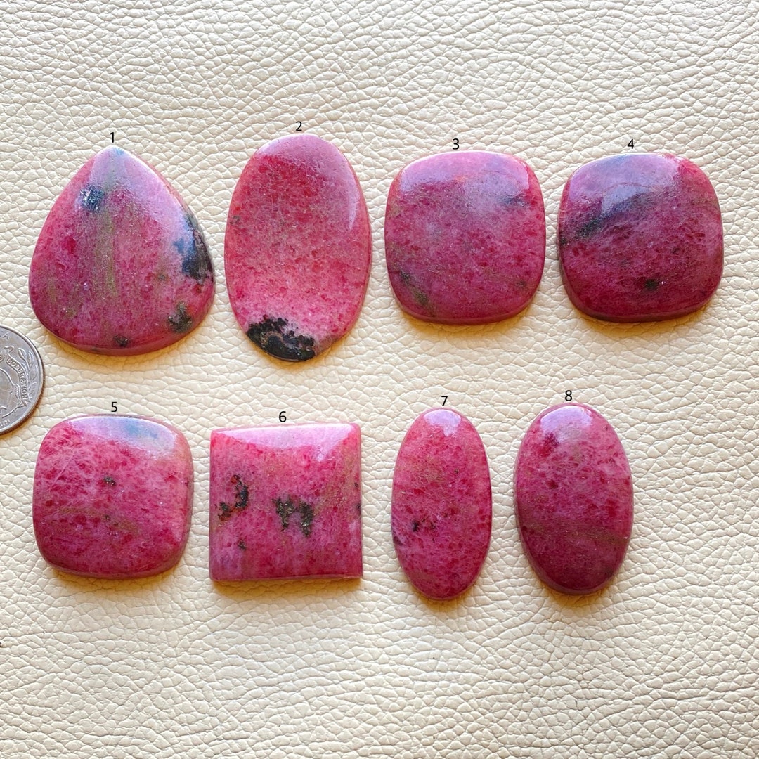 ONE Rhodonite Stone Cabochon-pink Color Rhodonite Stone-rhodonite ...