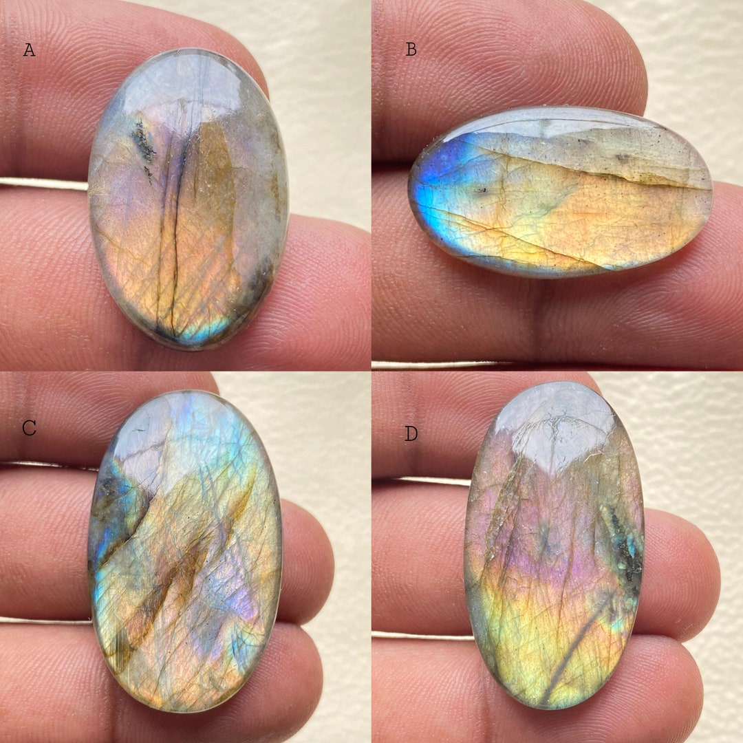 Deep Purple Flashing Labradorite Palm-aaa Labradorite Loose-natural ...