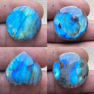 Natural Stunning Flashing Rainbow Labradorite Palm Stone-meditation ...