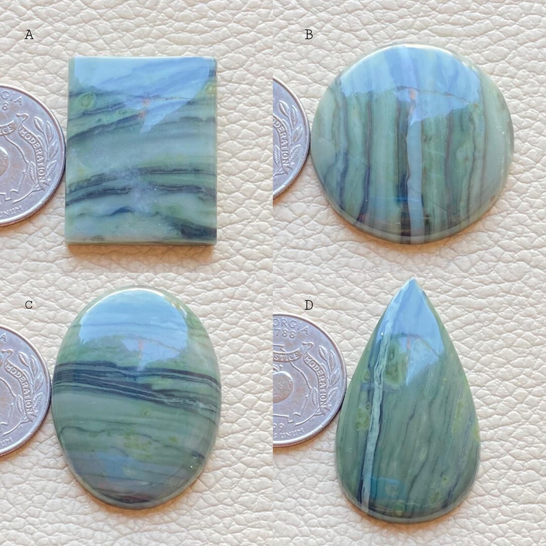 Amazing Ricolite Serpentine Cab-new Color Ricolite Serpentine Stone ...