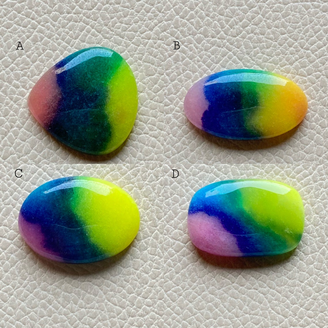 Chinese Jade Dyed Gemstone Rare Quality Multi Color Jade | Etsy