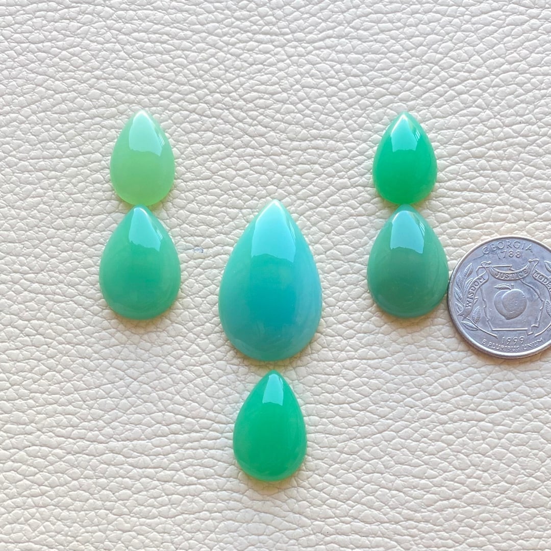 Evergreen Chryso Chalcedony Loose Gems Lot-chrysoprase Chalcedony Stone ...