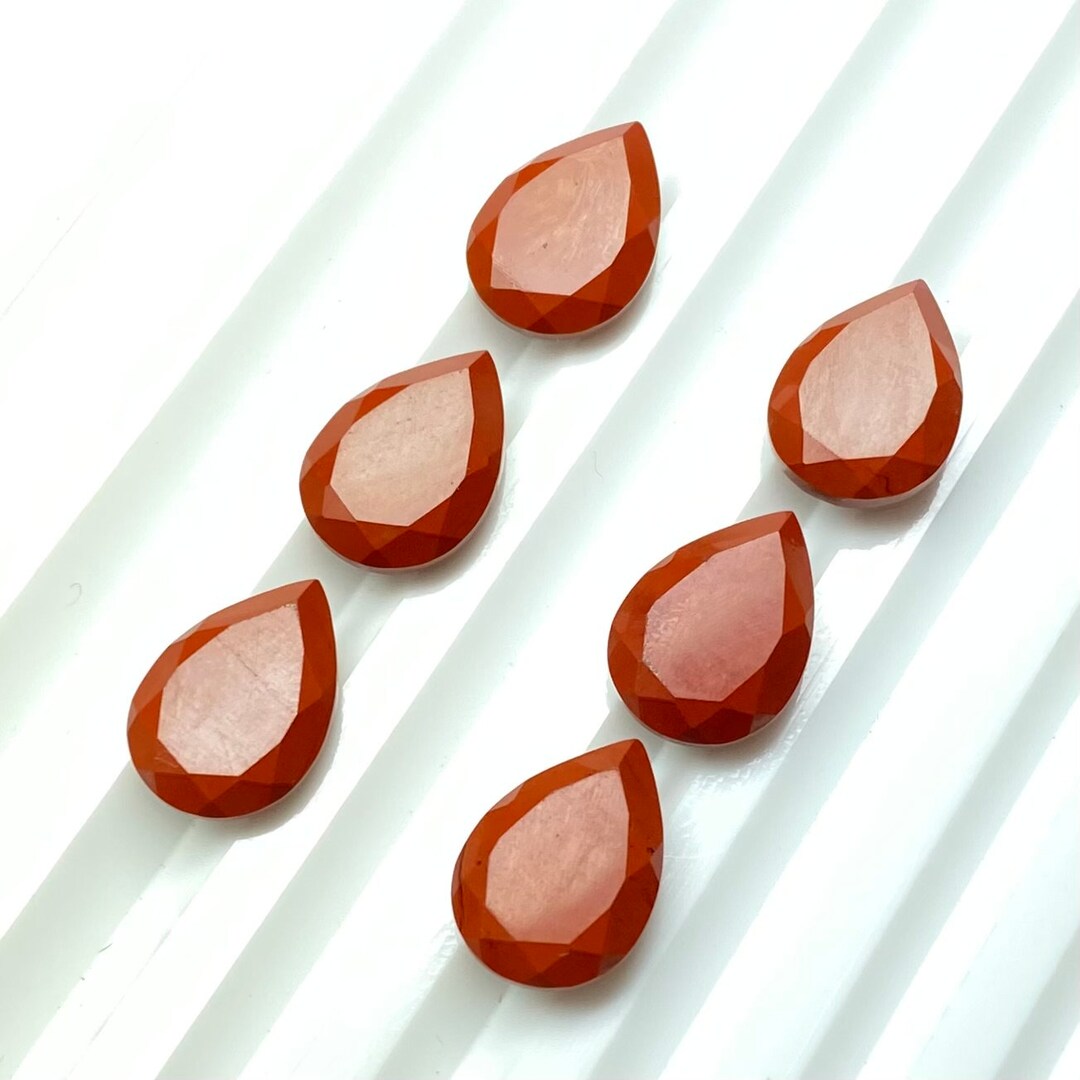 Incredible Red Jasper-red Jasper Cut Pear-quality Red Jasper Cut-mm ...