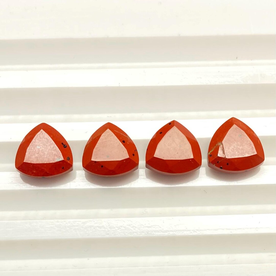 Natural Red Jasper Cut Stone-red Jasper Crystal Cut,red Jasper Trillion ...