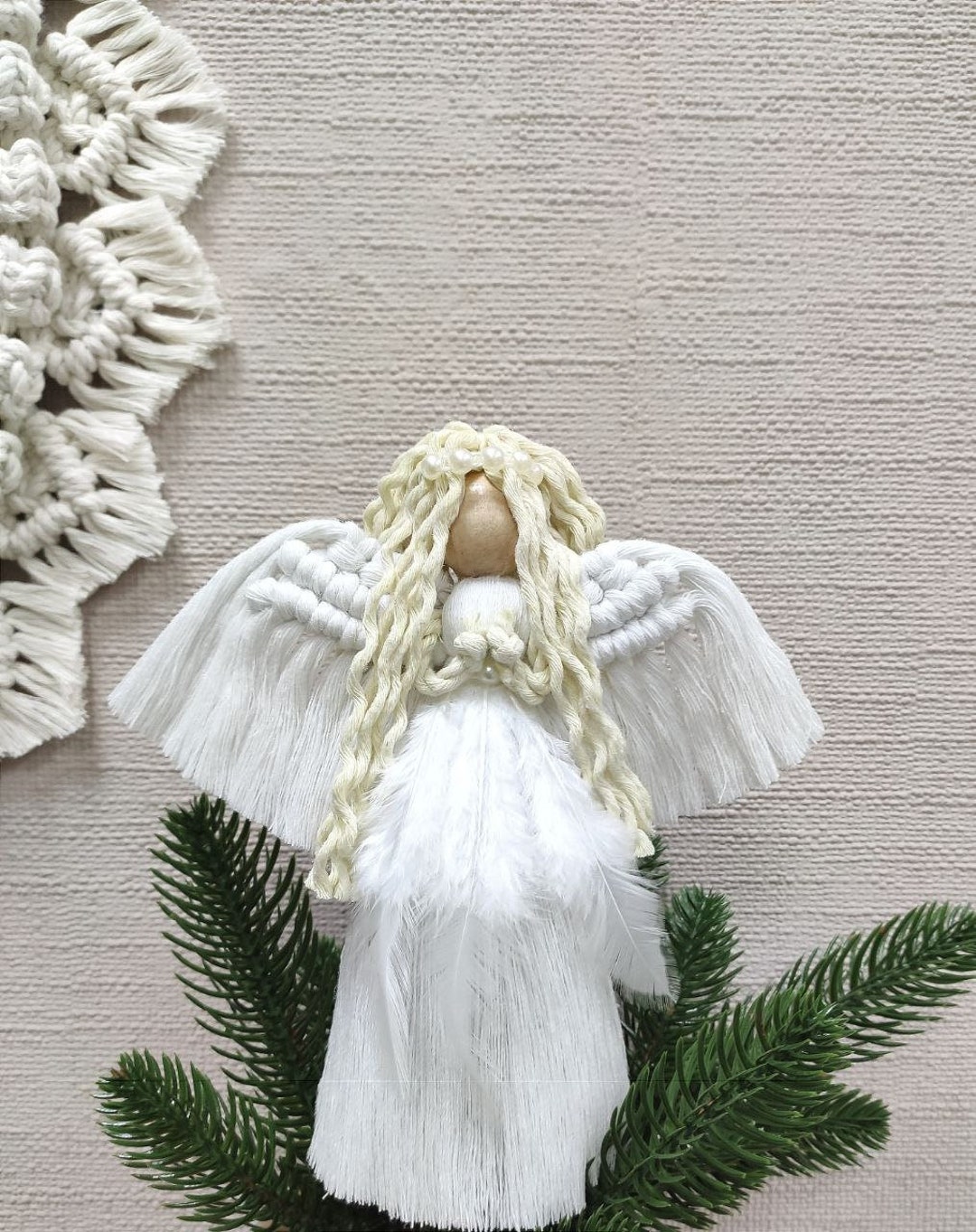 Handmade Angel Tree Topper Ornaments Accents Modern Christmas - Etsy
