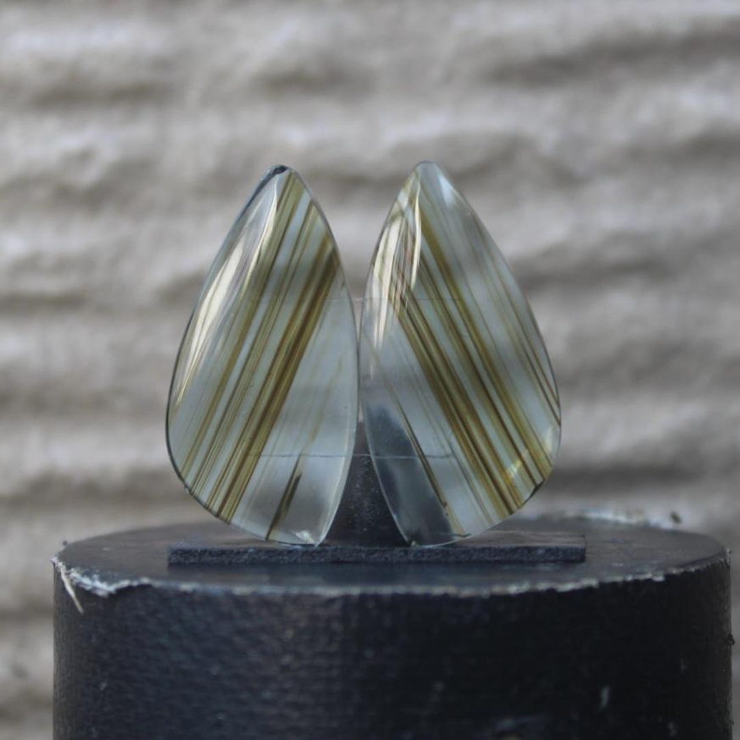 Glass Opsidian Pair - Etsy