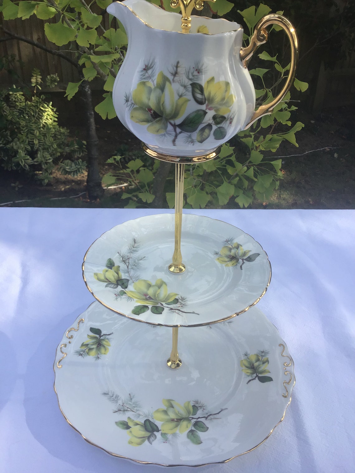 Royal Imperial 3 tier cake stand handmade with matching | Etsy