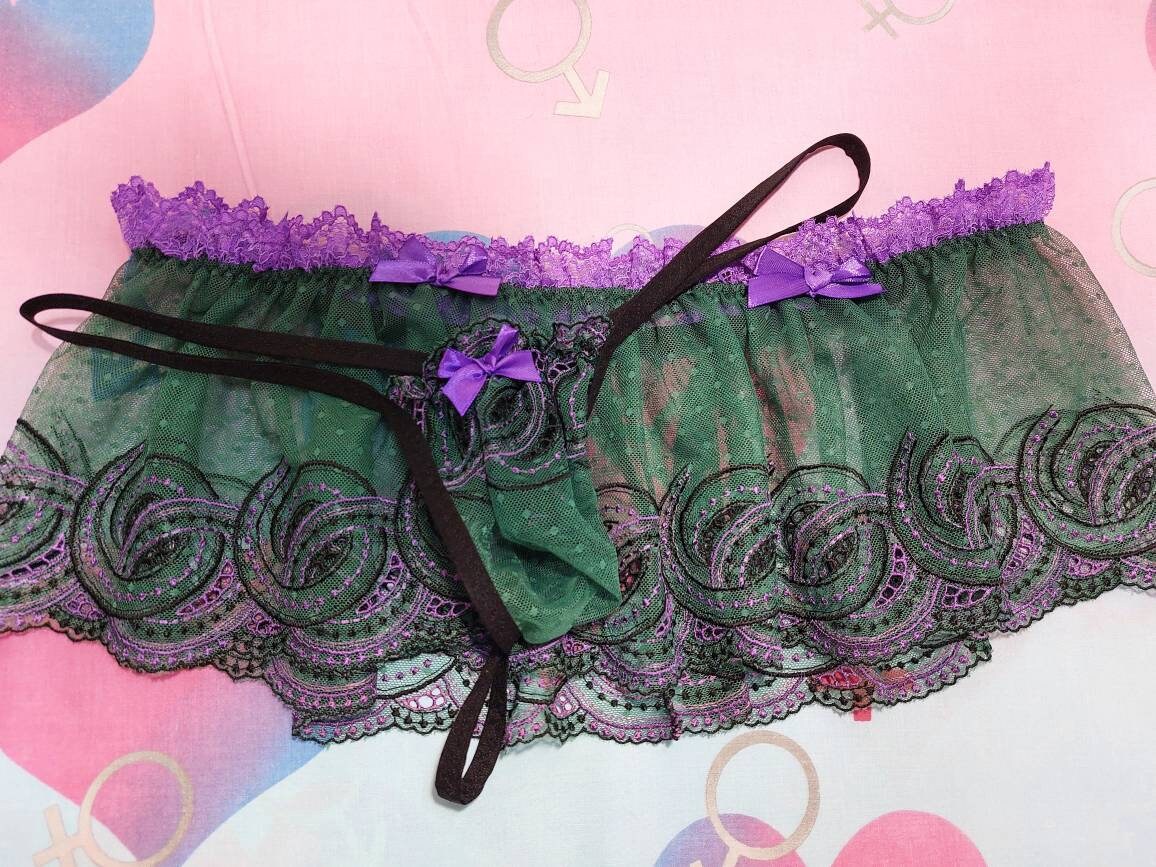 Mini rok kanten rok voor mannen rok en slipje string set - Etsy België