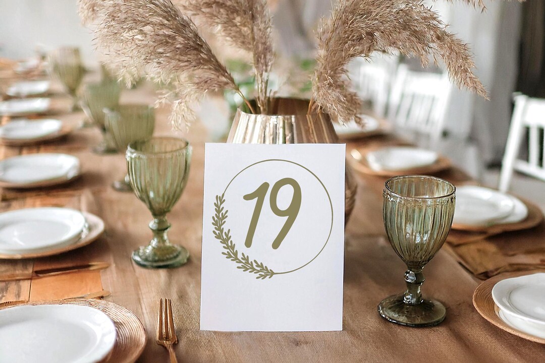 Vinyl Stickers for Table Numbers - Wedding Table - DIY - in Many Colors ...