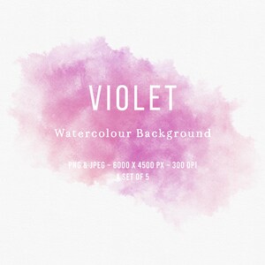 Violet Purple Watercolor Background Digital Paper Scrapbook Transparent ...