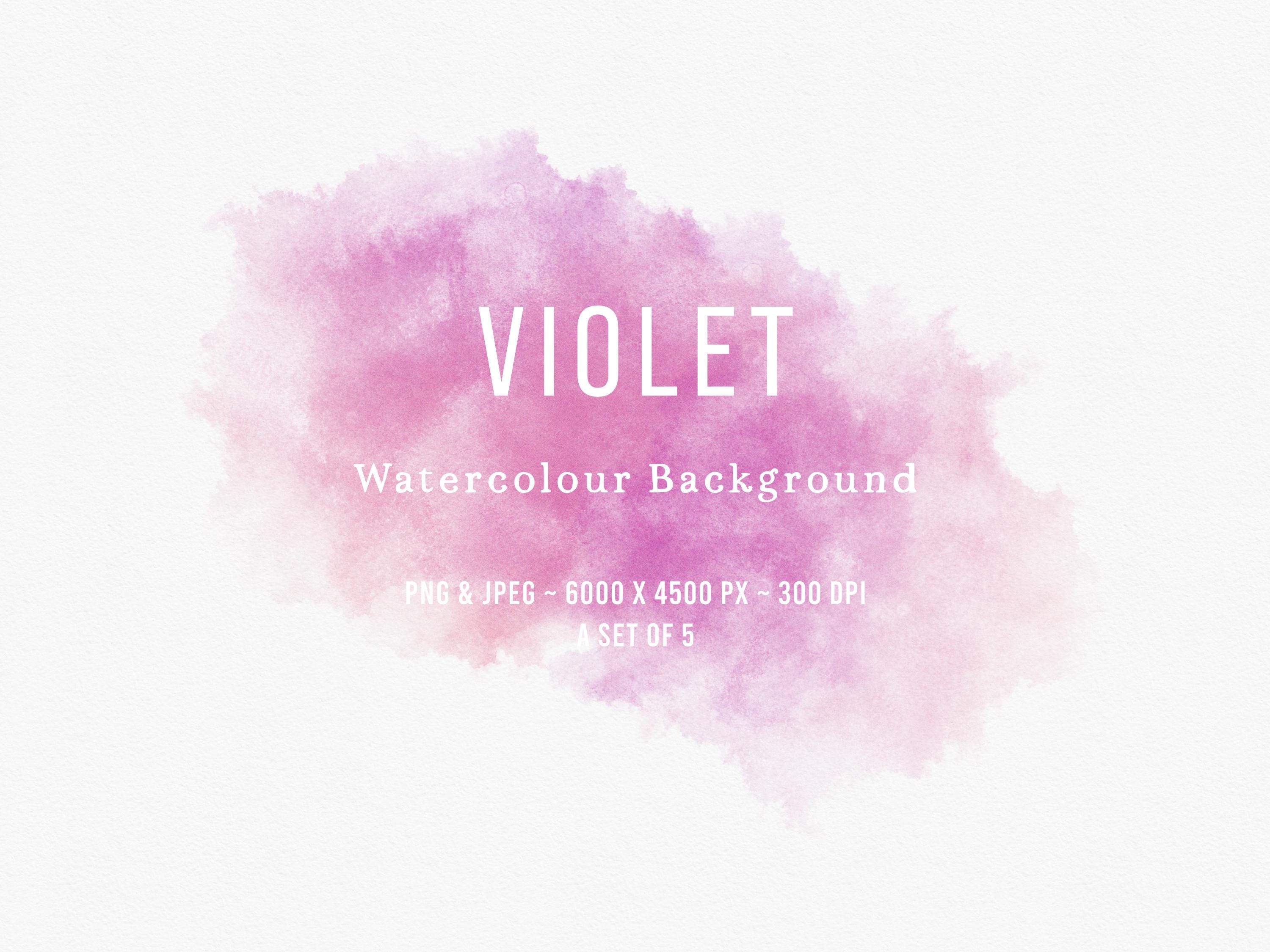 Violet Purple Watercolor Background Digital Paper Scrapbook Transparent ...