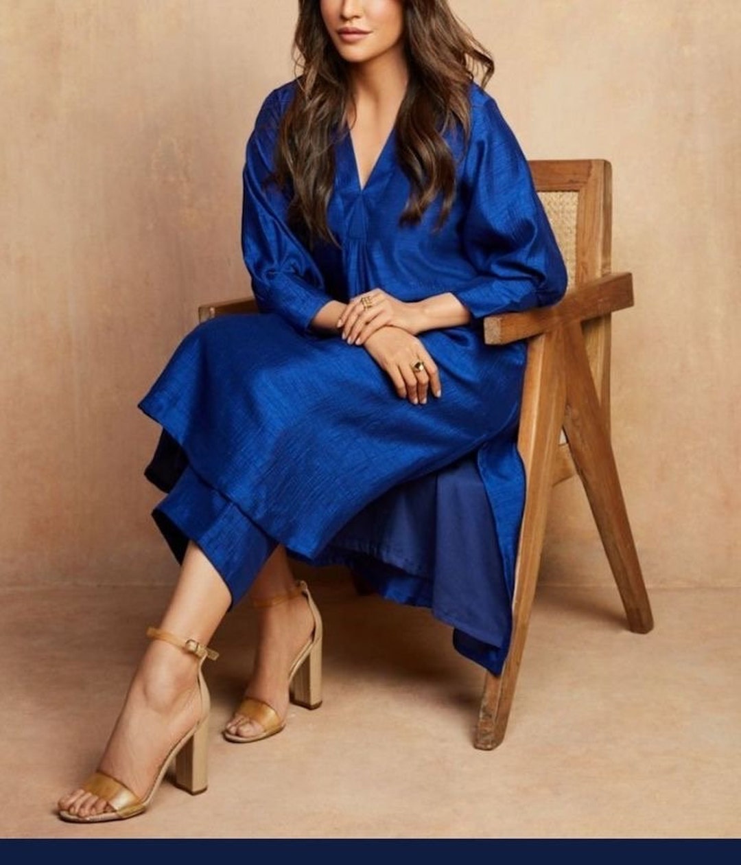 Raw Silk Salwar Kameez and Trouser Indian Salwar Suit Punjabi Suit for ...