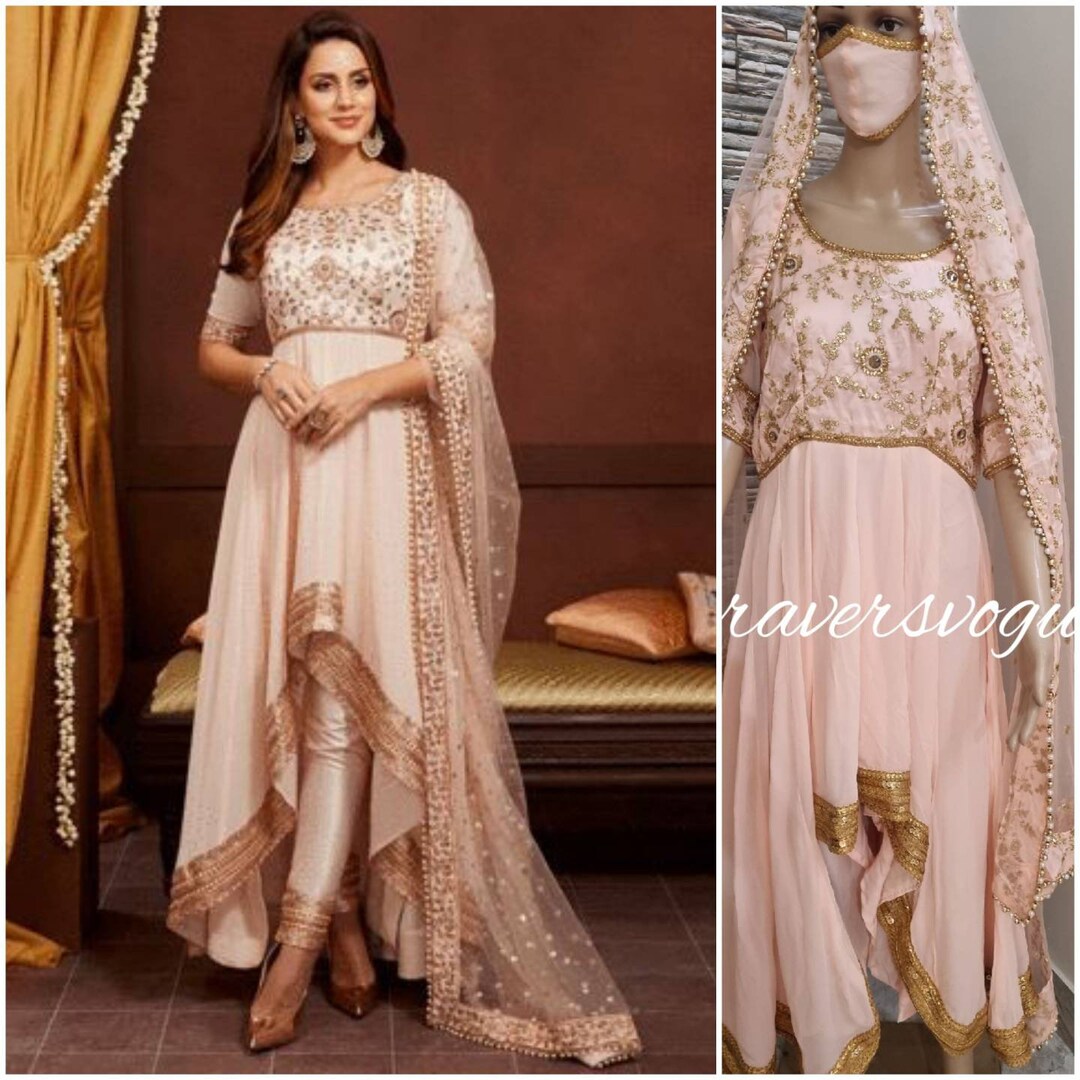 Beautiful Traditional Chikankari Work Silk Choli Pink Color - Etsy