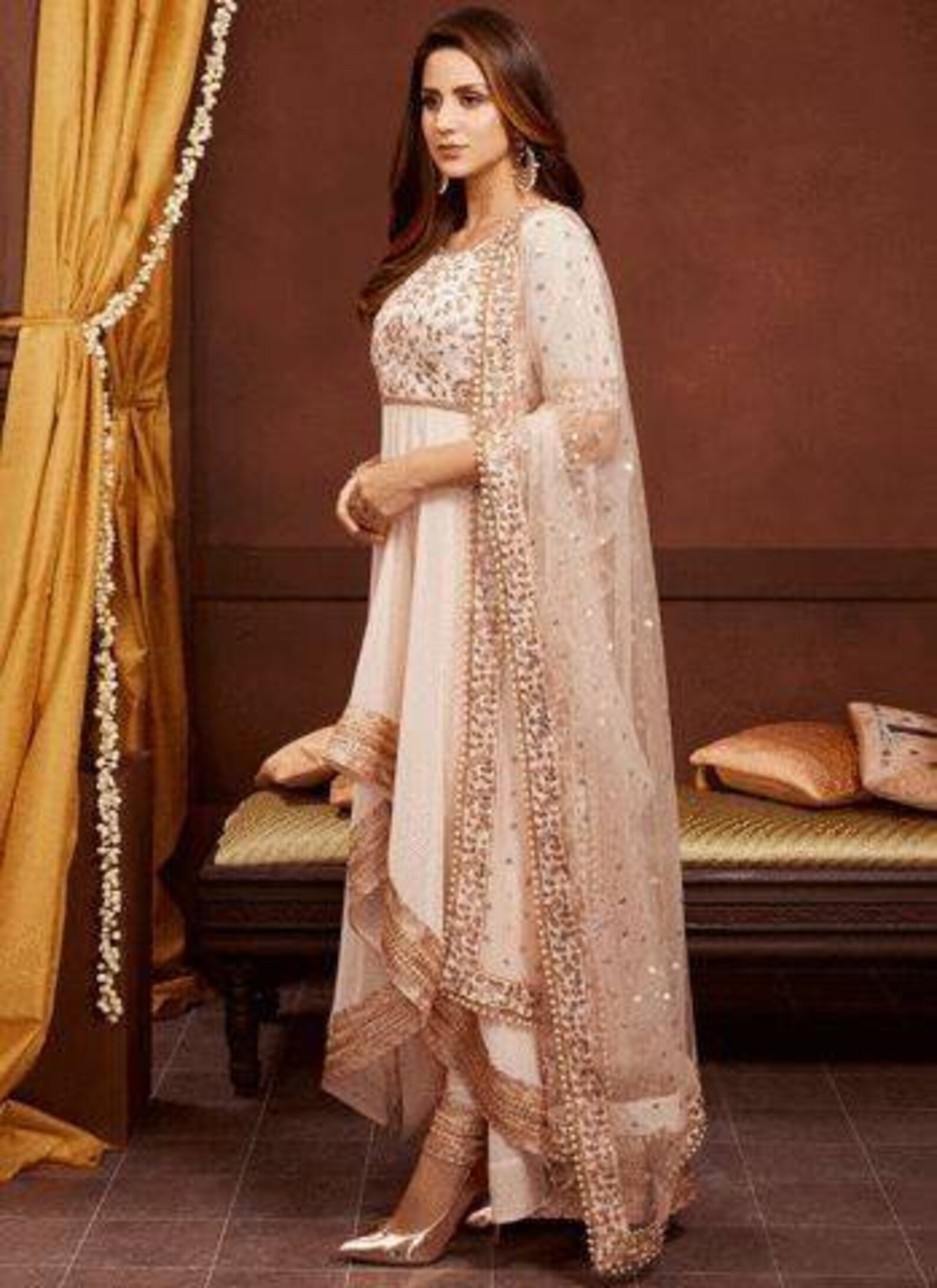 Beautiful Traditional Chikankari Work Silk Choli Pink Color - Etsy