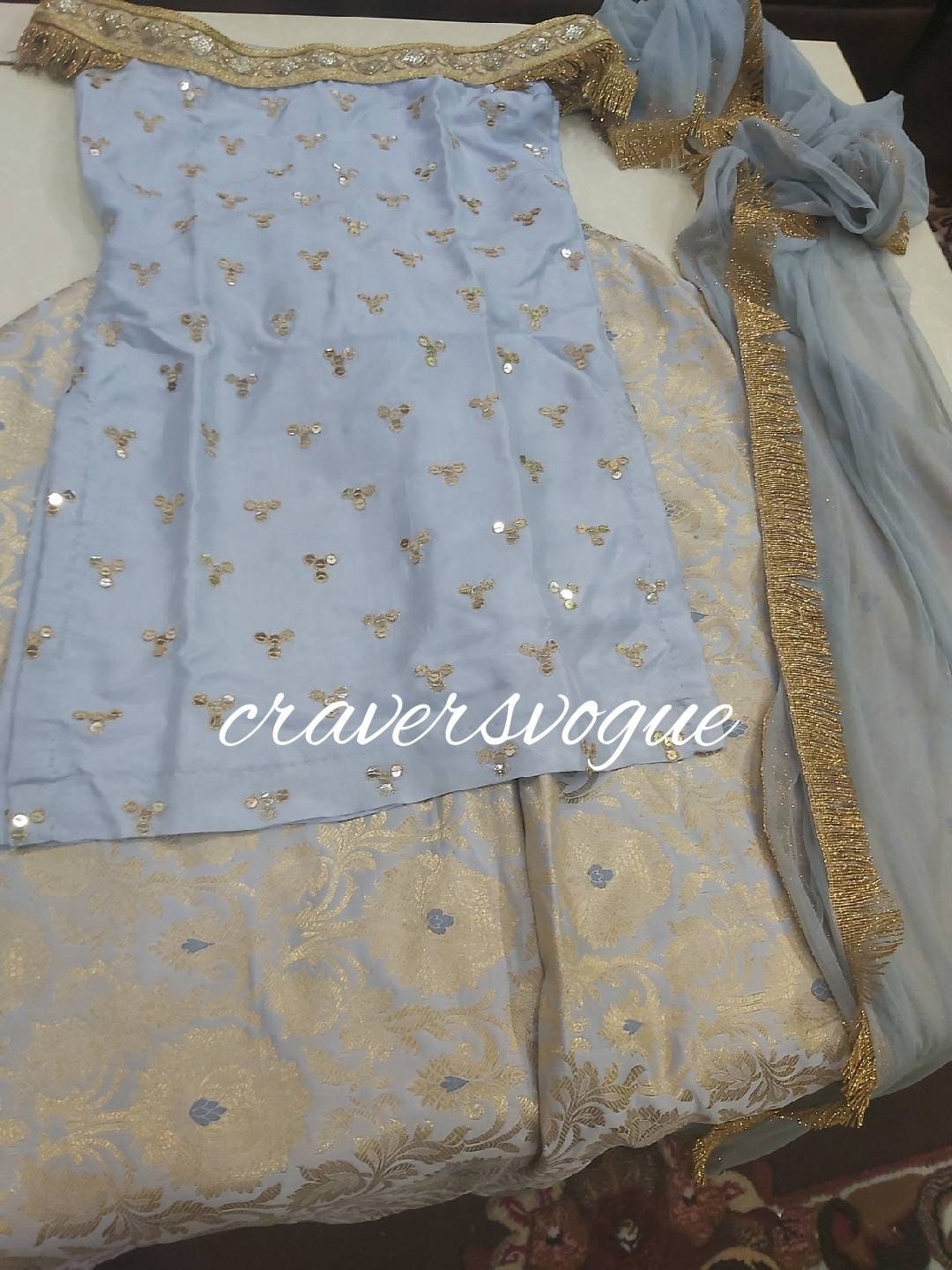 Indian pakistani custom fit in custom colors banarse brocade | Etsy