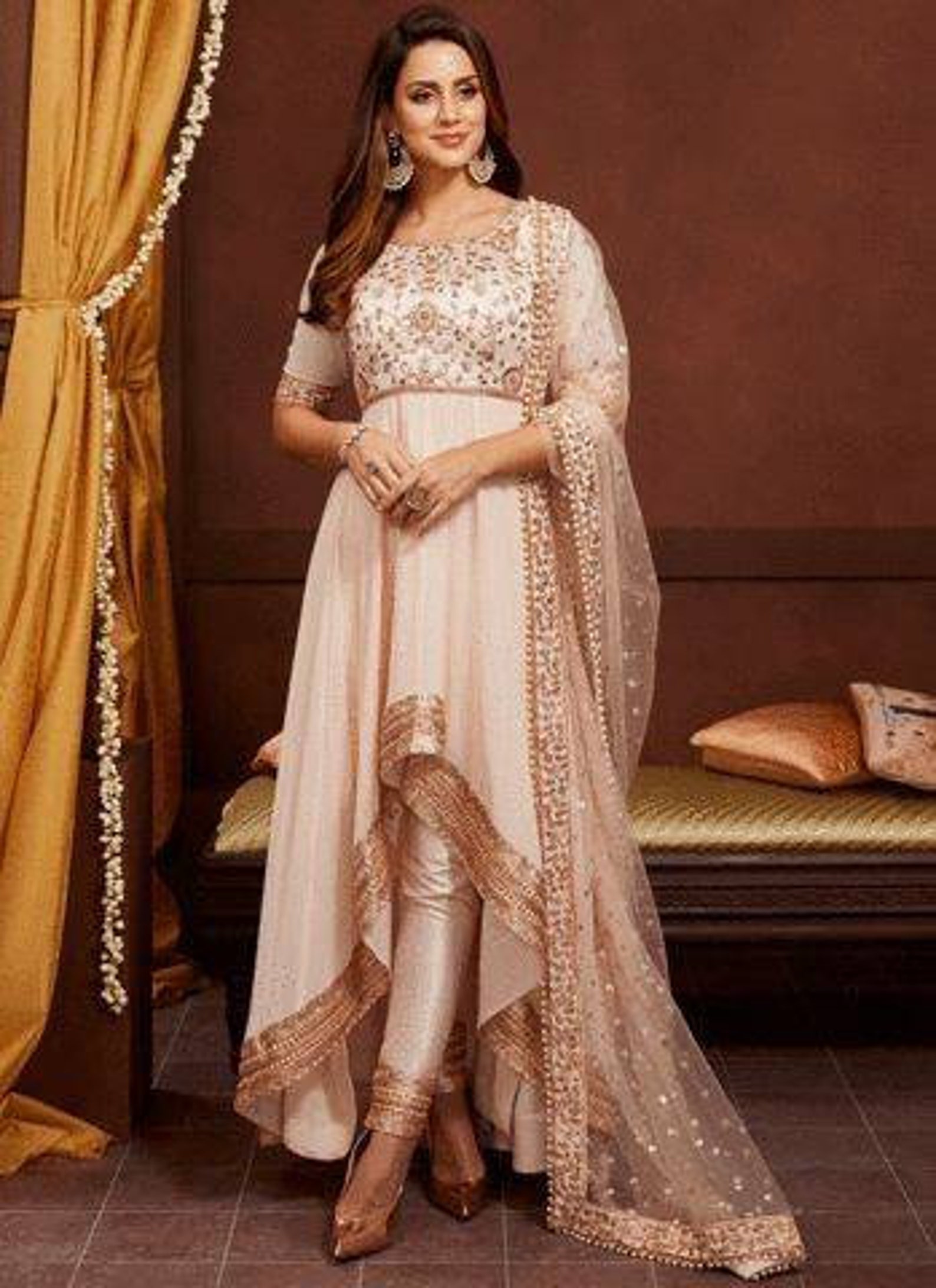 Beautiful Traditional Chikankari Work Silk Choli Pink Color - Etsy