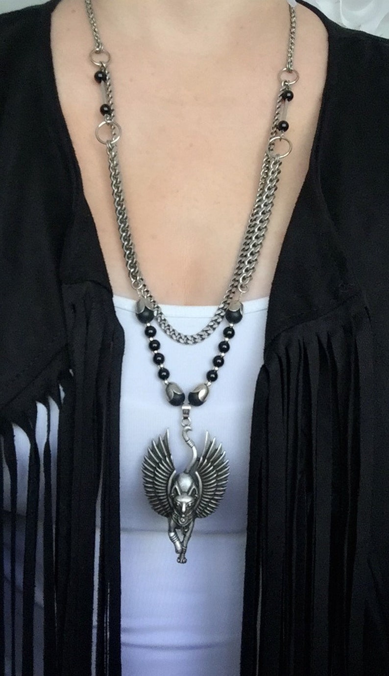 Egyptian Sphinx Necklace - Etsy
