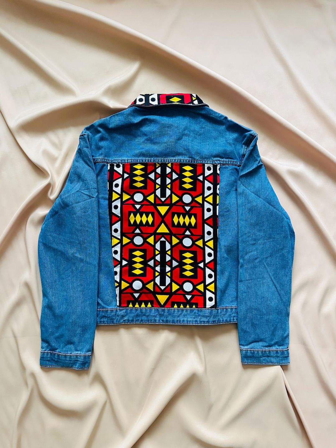 Custom Wax Denim Jacket Red Wax Art Original Jacket Denim Collection ...