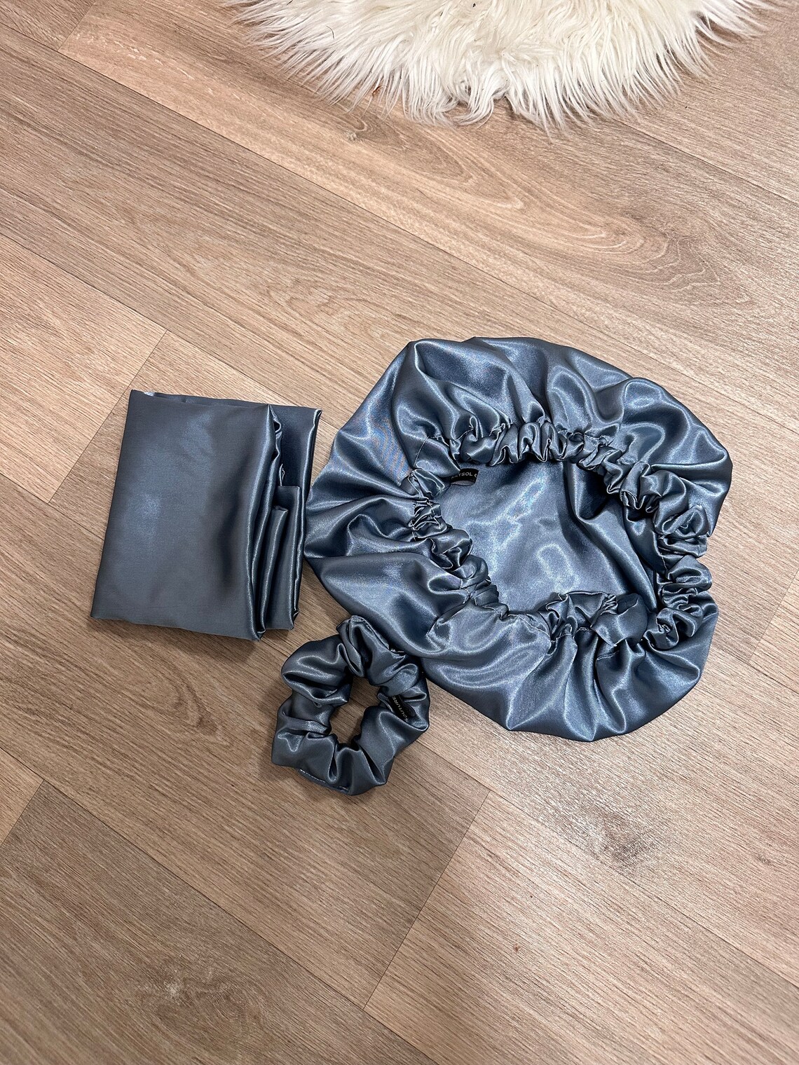 Denim Blue Satin Box - Satin Pillowcase Gift Idea - Satin Nightcap ...