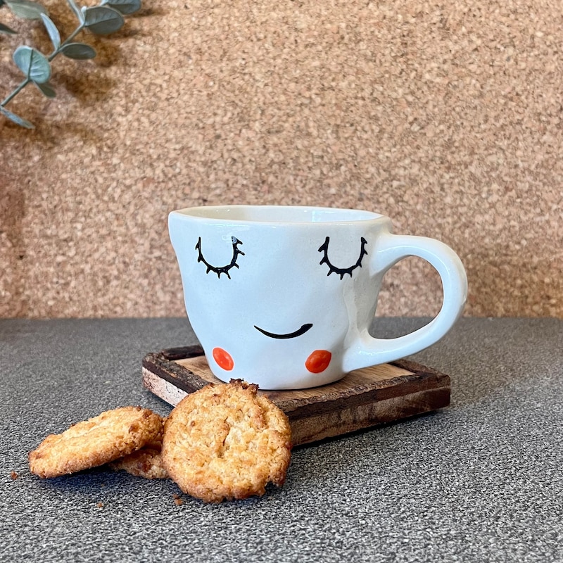 Happy Face Mug - Etsy