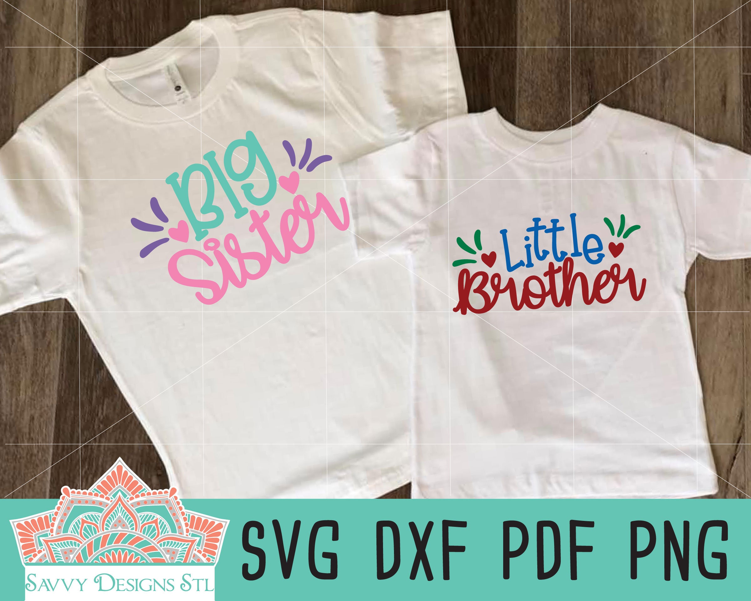 Sibling Bundle Cut File, Big Brother, Big Sister SVG (digital Download ...