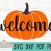 Welcome Pumpkin Cut File for Silhouette & Cricut, Doormat Stencil Svg ...