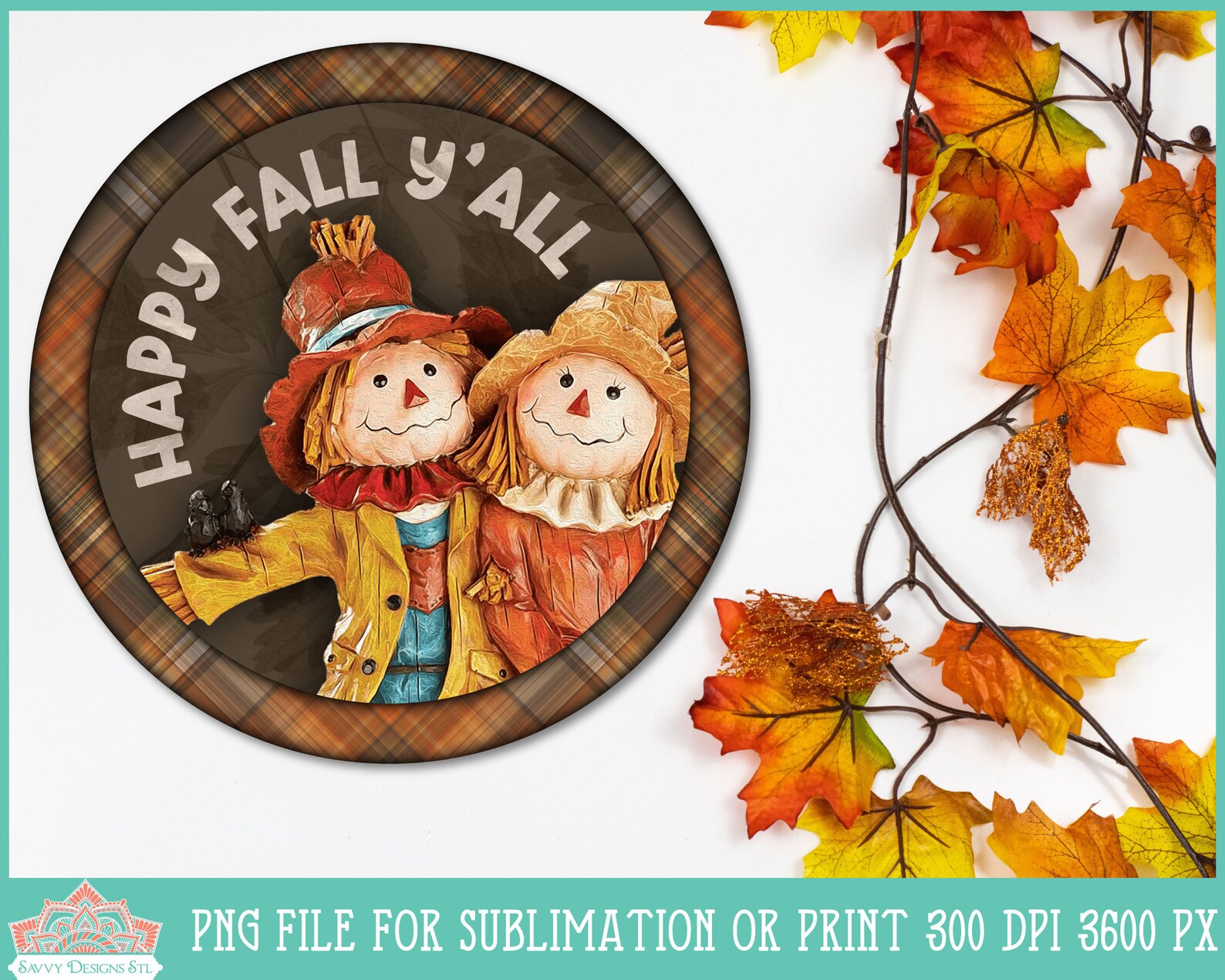 Fall Round Sign Bundle Vol 2 Autumn Sublimation Farmhouse - Etsy