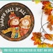 Fall Round Sign Bundle Vol 2 | Autumn Sublimation | Farmhouse Sign ...