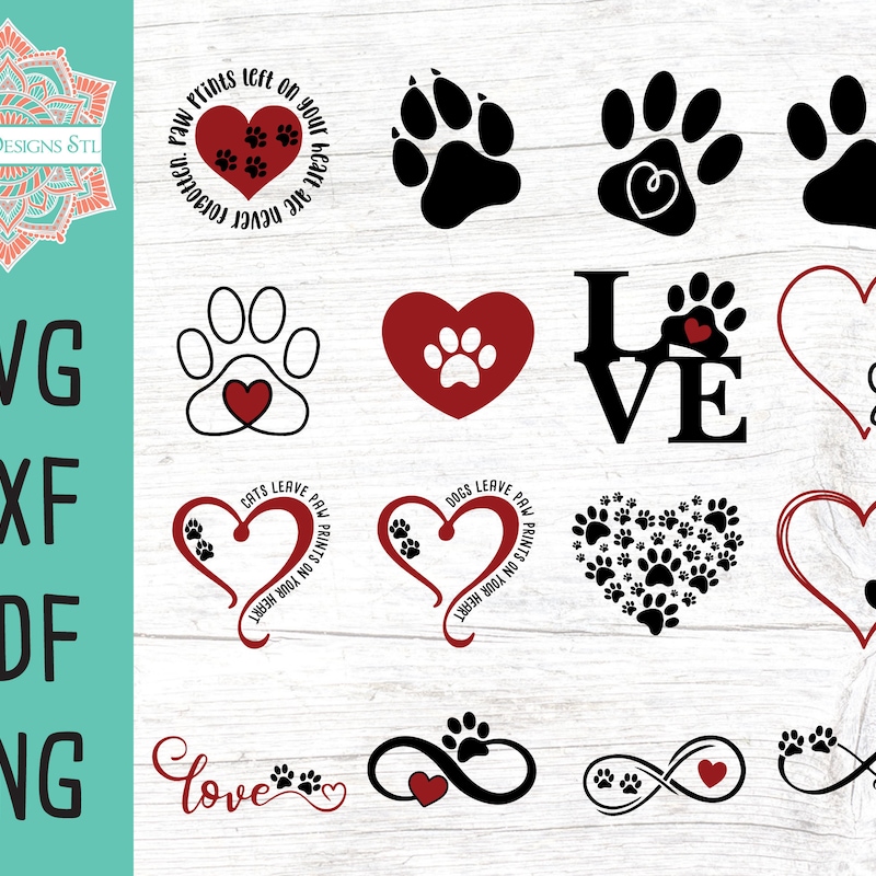 Infinity Paw Svg - Etsy
