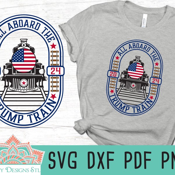 Trump Train With Flag Svg - Etsy