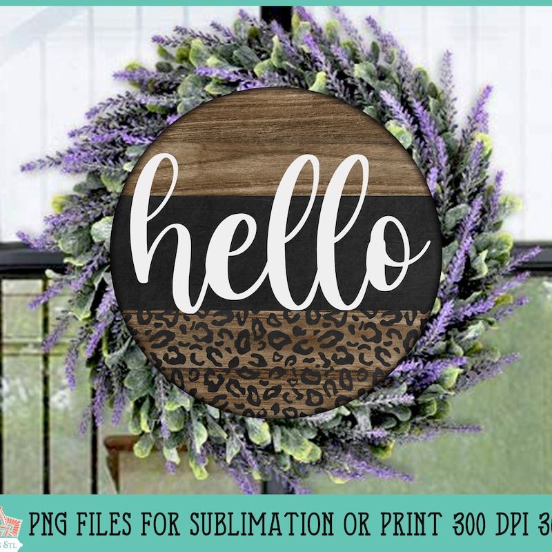 Welcome Leopard Sign - Etsy