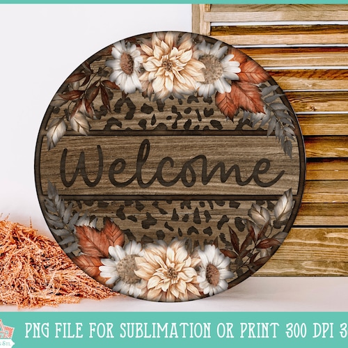 Fall Farmhouse Round Sign Bundle SVG - Etsy