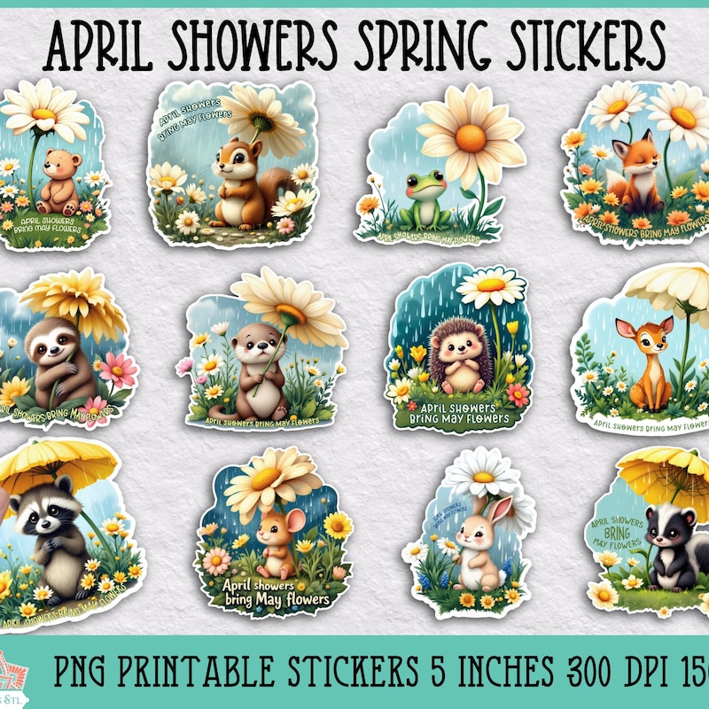 April Showers Cliparts - Etsy
