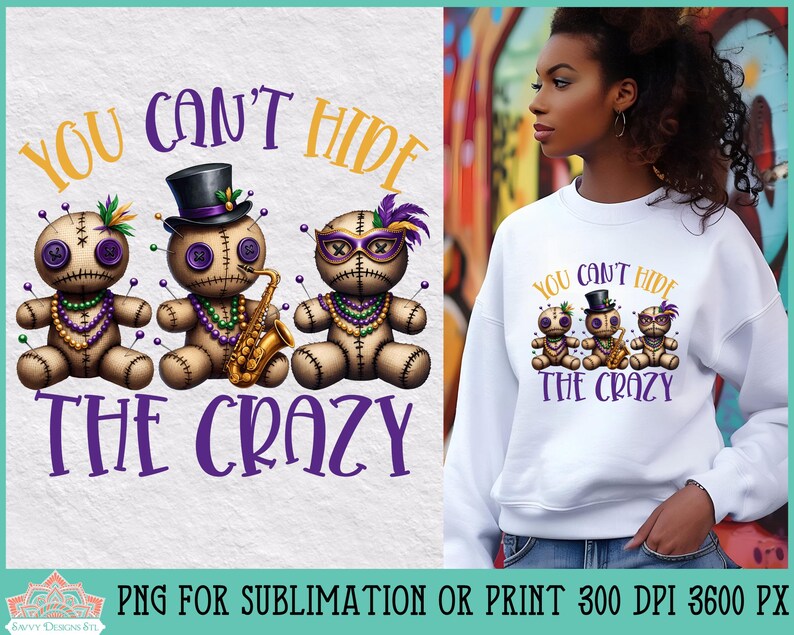 Mardi Gras Voodoo Doll Bundle for Sublimation or Print, INSTANT ...