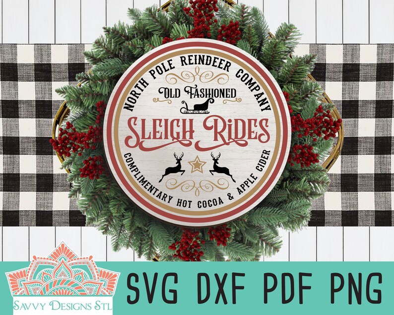 Wood Round Christmas Sign Bundle Cut File for Silhouette and - Etsy