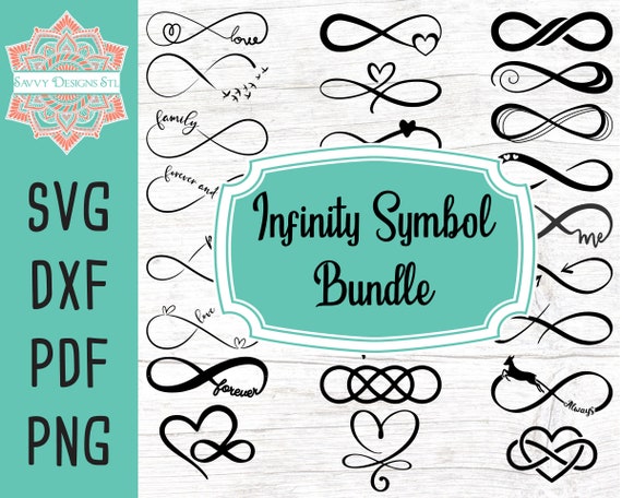 Infinity Symbol Svg Cut File For Silhouette And Cricut Etsy Infinity