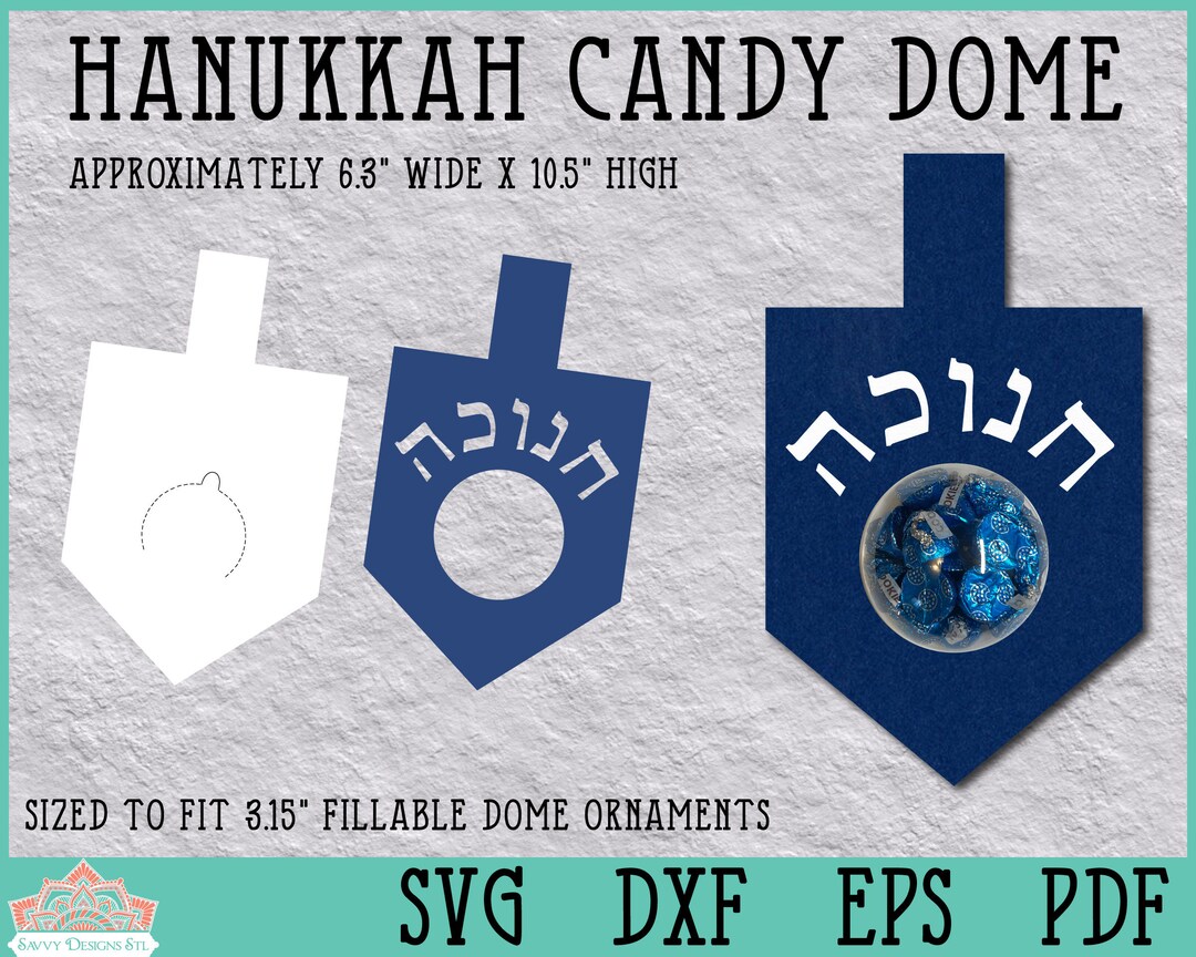 Hanukkah Candy Dome, Dreidel Paper Craft, Hanukkah Paper Craft ...