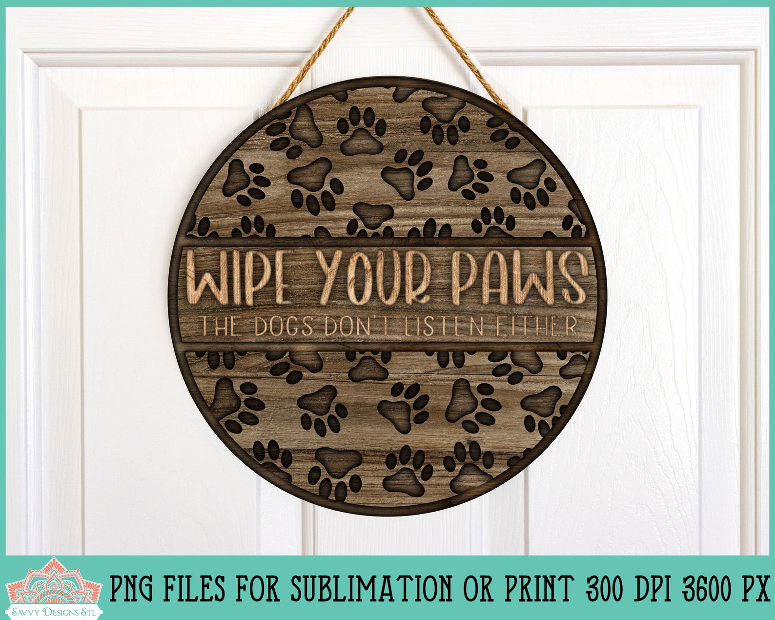 Wipe Your Paws Sign, Farmhouse Paw Print, Porch Decor (PNG File) - Etsy