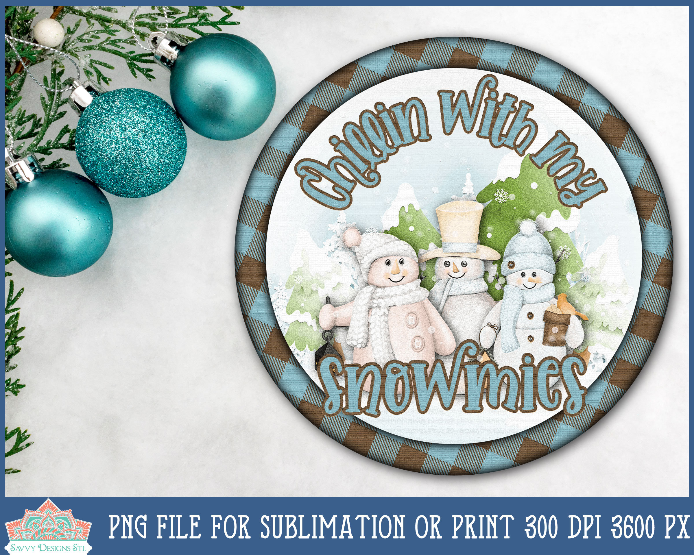 Round Winter Signs Door Sign Bundle for Sublimation or - Etsy