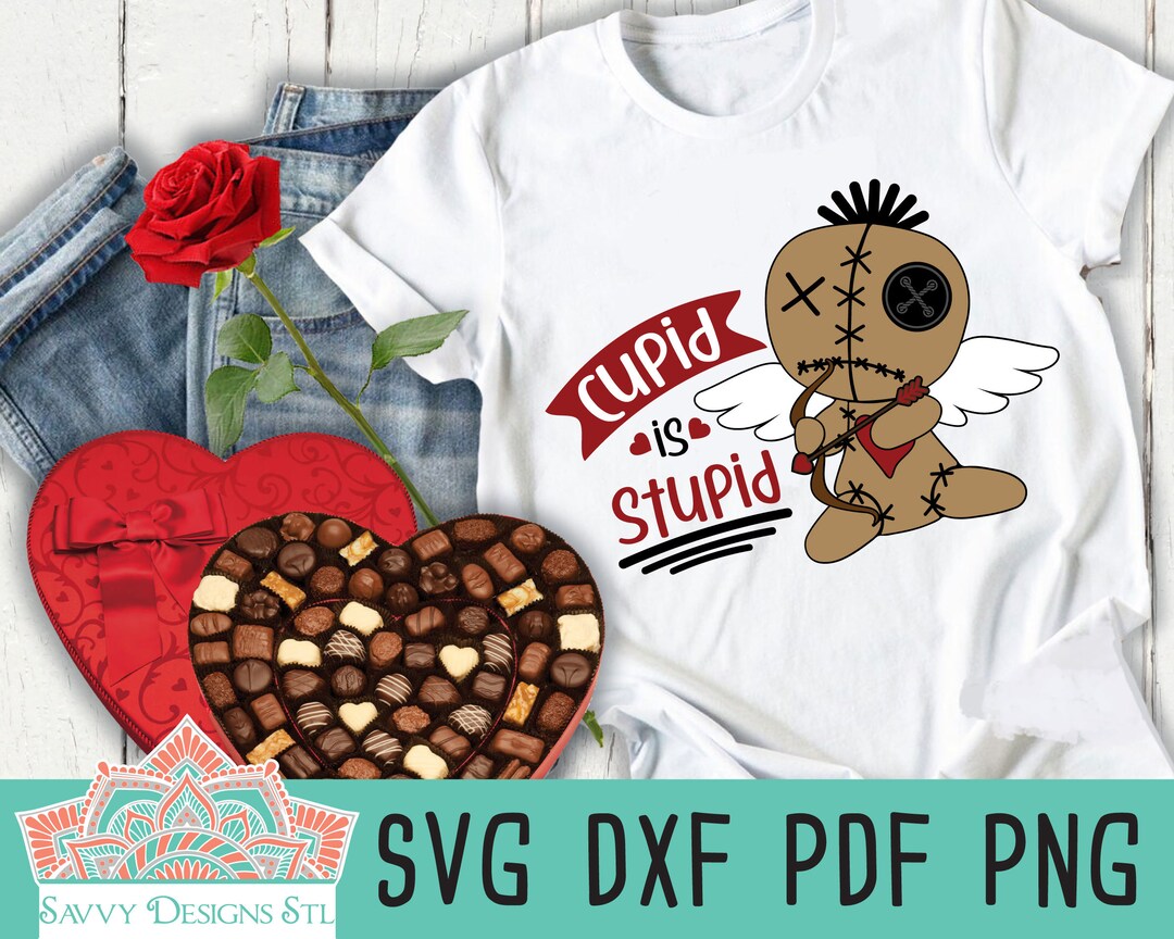 Anti Valentine Voodoo Doll for Cut or Print, Silhouette & Cricut ...