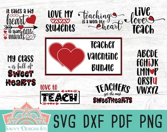 Bee Valentine's Day Cut File Bundle for Silhouette and | Etsy